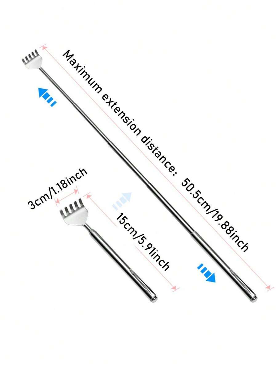 1pc,Extensible Back Scratcher, Portable Retractable Back Massage Tickle ...