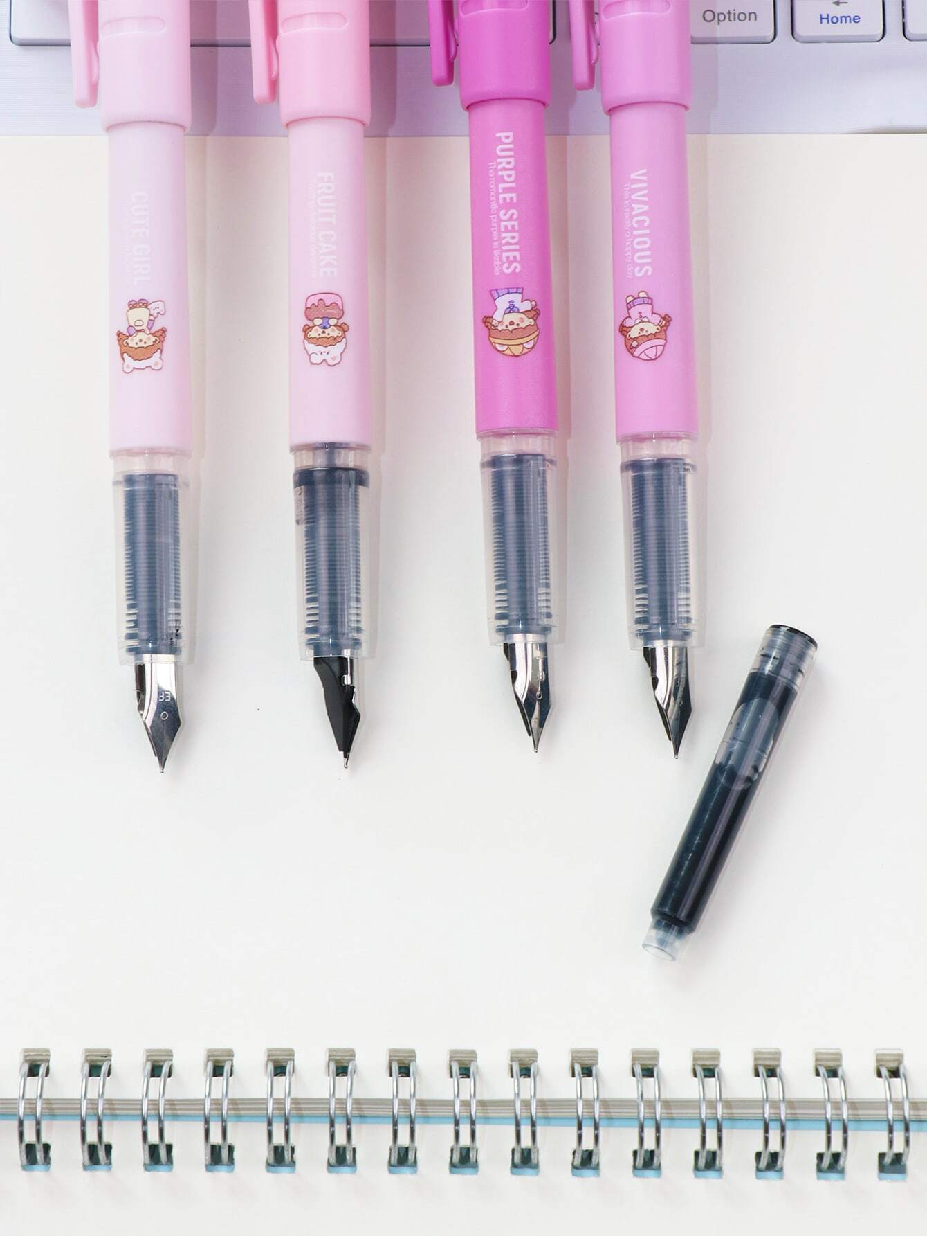 4 Packs Primary School Students' Writing With Replaceable Ink Bag And ...