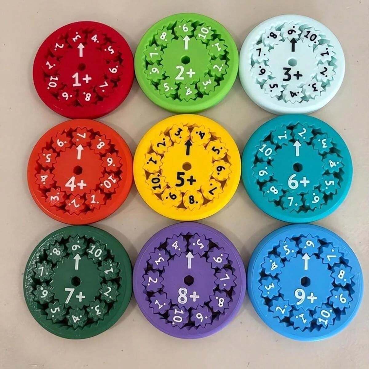 Math Educational Toy Finger Spinner, Arithmetic Addition Subtraction ...