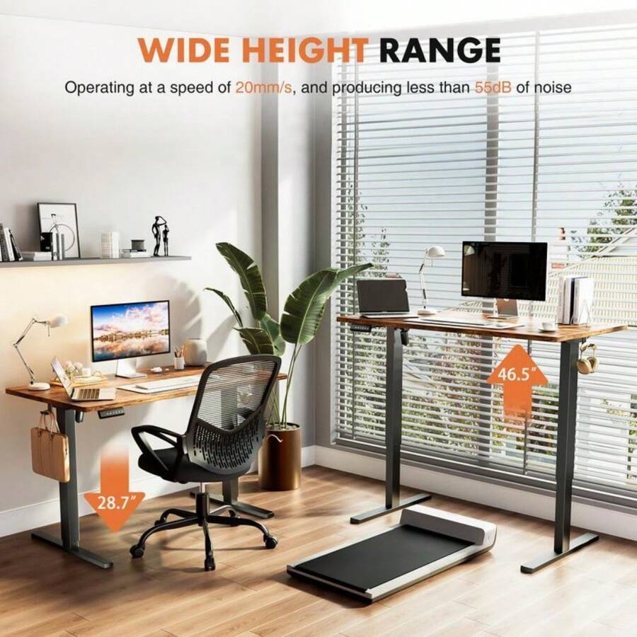 Electric Height Adjustable Standing Desk - Modern Sit-To-Stand Desk For ...