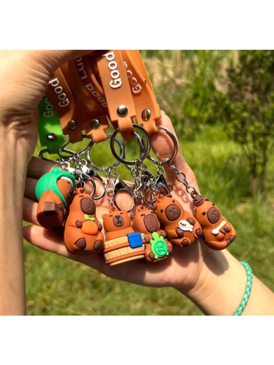 Chaveiro Emborrachado Premium Capivara Capybara capivarinha fofa 6CM ...