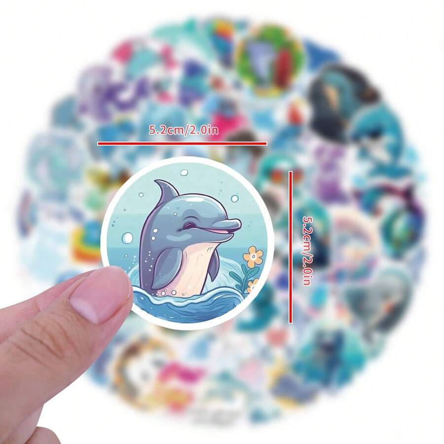 60Pcs Dolphin Stickers Dolphins Gifts Dolphin Decor Sea Animals ...