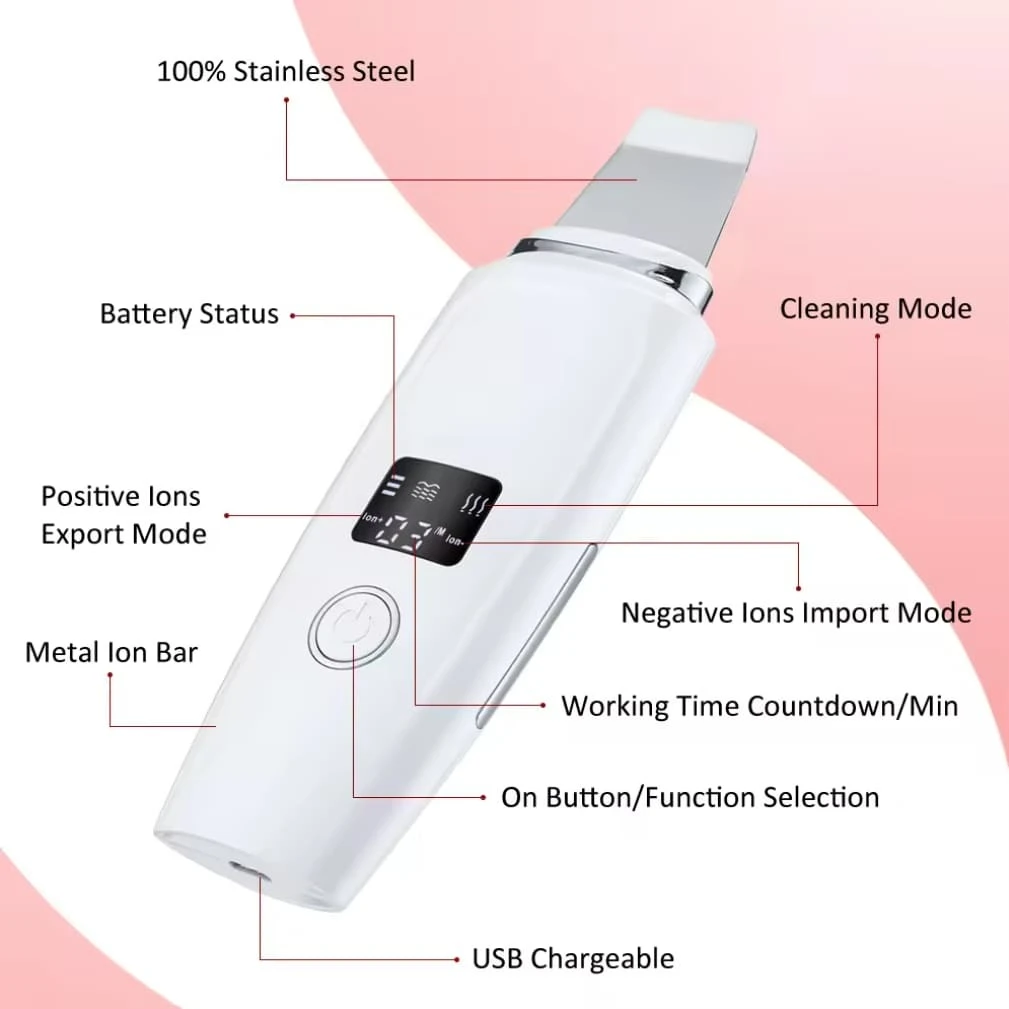 4-Mode Skin Exfoliating Paste, Facial Pore Scraper, Deep Cleansing Face ...