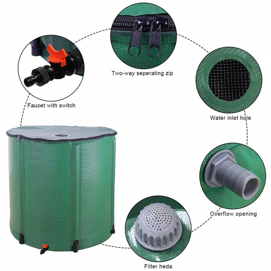 Rain Barrels To Collect Rainwater From Gutter - Rain Collection Barrel ...
