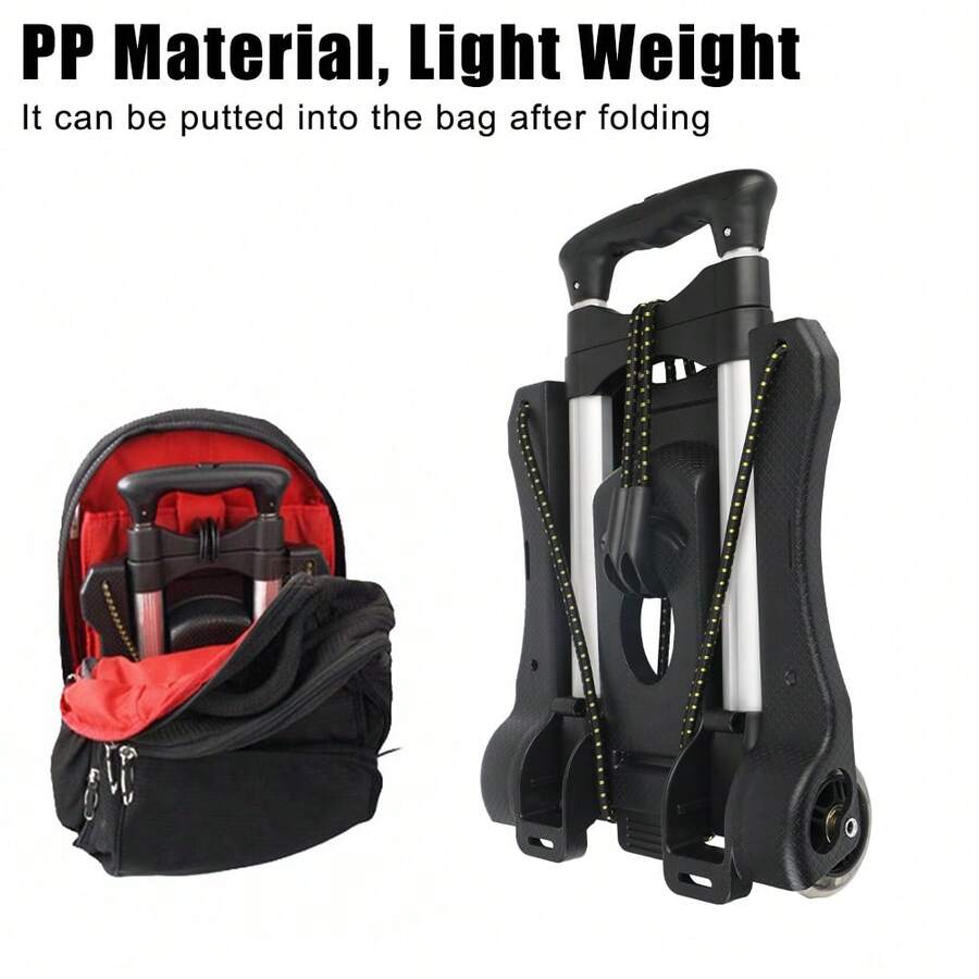 Portable Heavy Duty Foldable Barrow 35kg For Home Travel Shopping Two ...