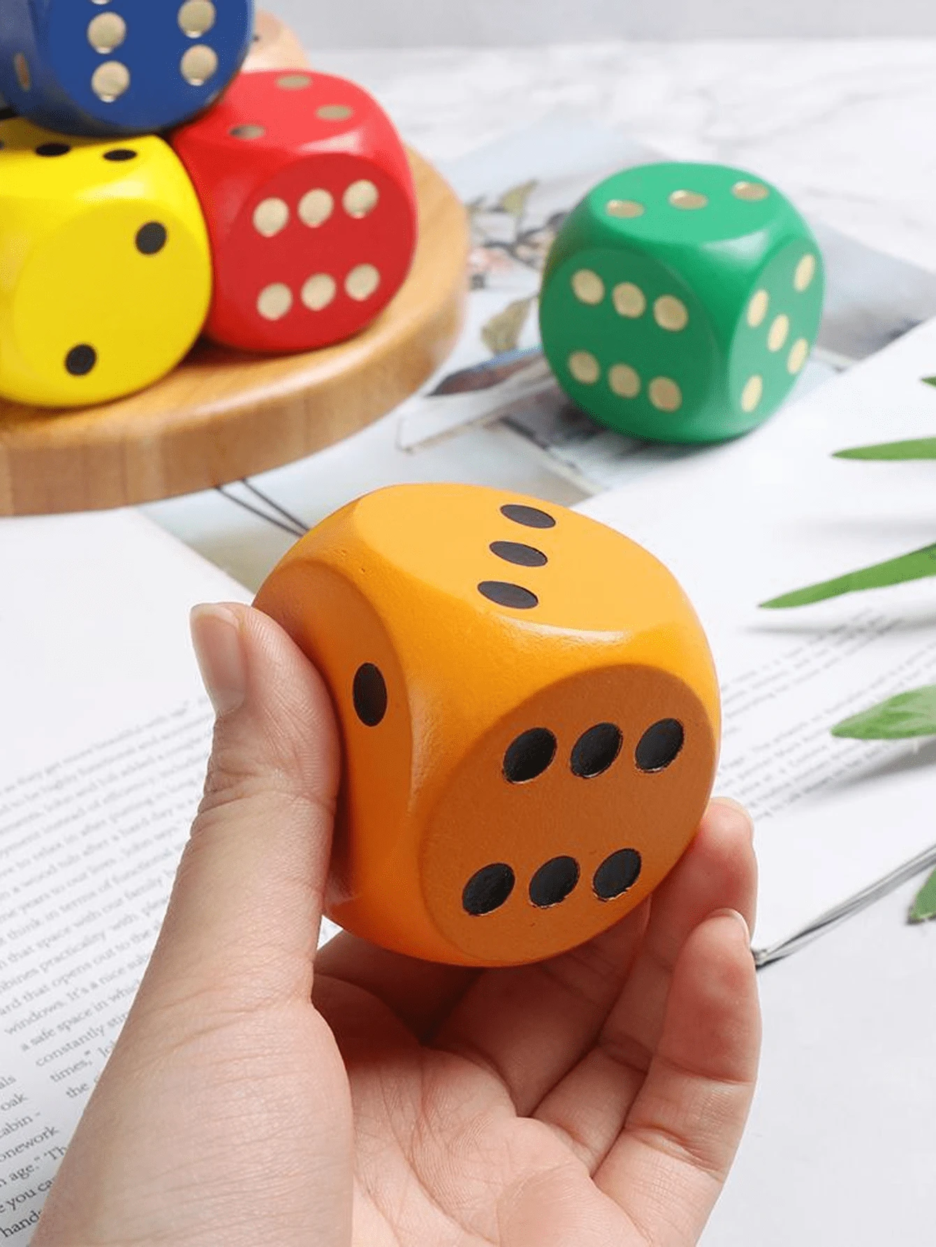Random Game Dice Set 3*3*3 Cm Size Wooden Dice Used For Group ...