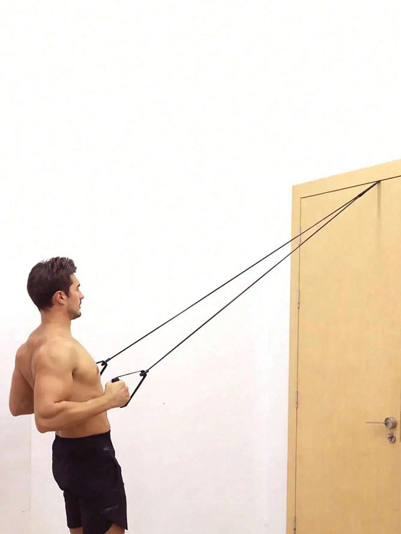 1pc Bodybuild Home Pull Rope Yoga Bands Handles Elastic Sports Gym ...