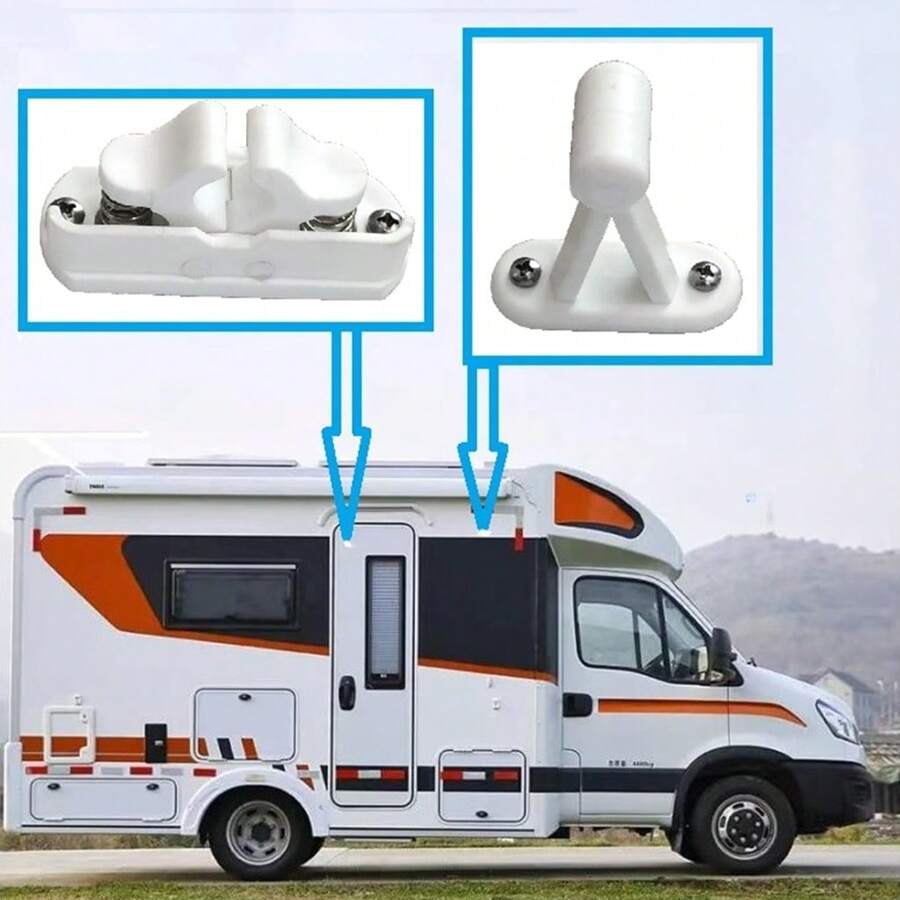 Slip Resistant RVsCaravan Baggage Door Catch Compartment Clips Latch ...