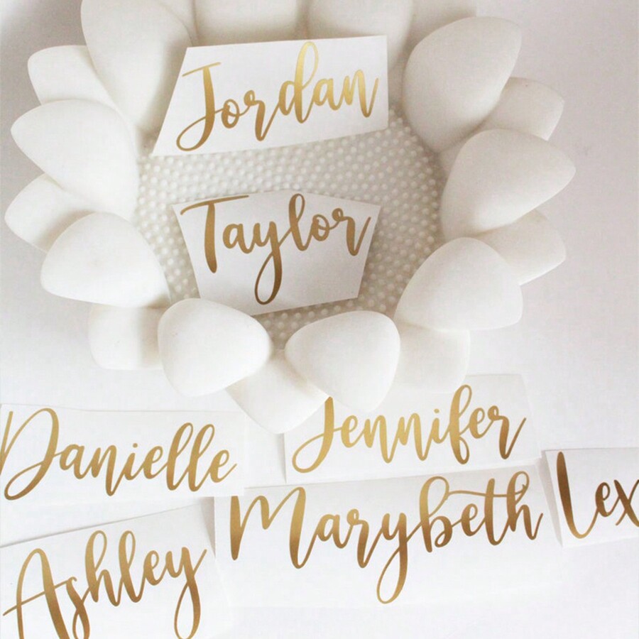 Custom Cursive Name Stickers | Water Bottle Sticker | Laptop Sticker ...