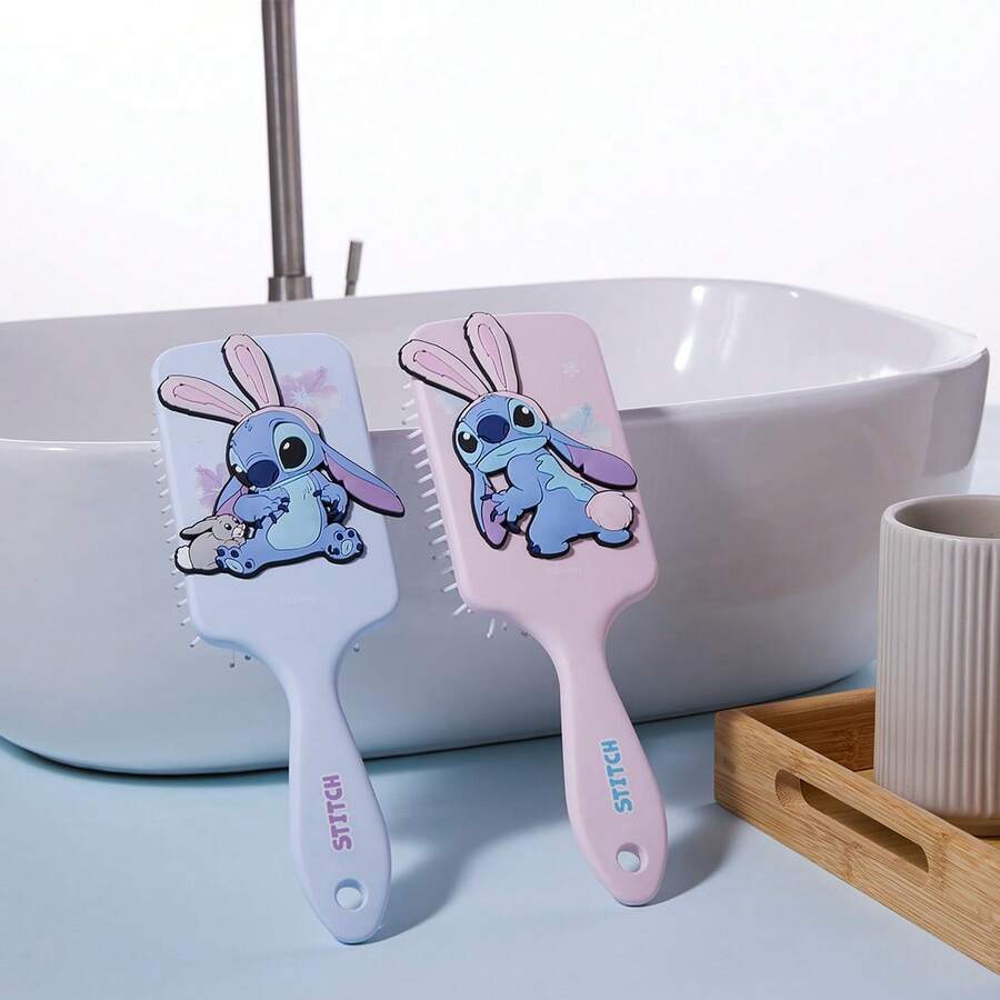 Miniso Lilo And Stitch Square Massage Air Bag Comb Achieve High Crown ...