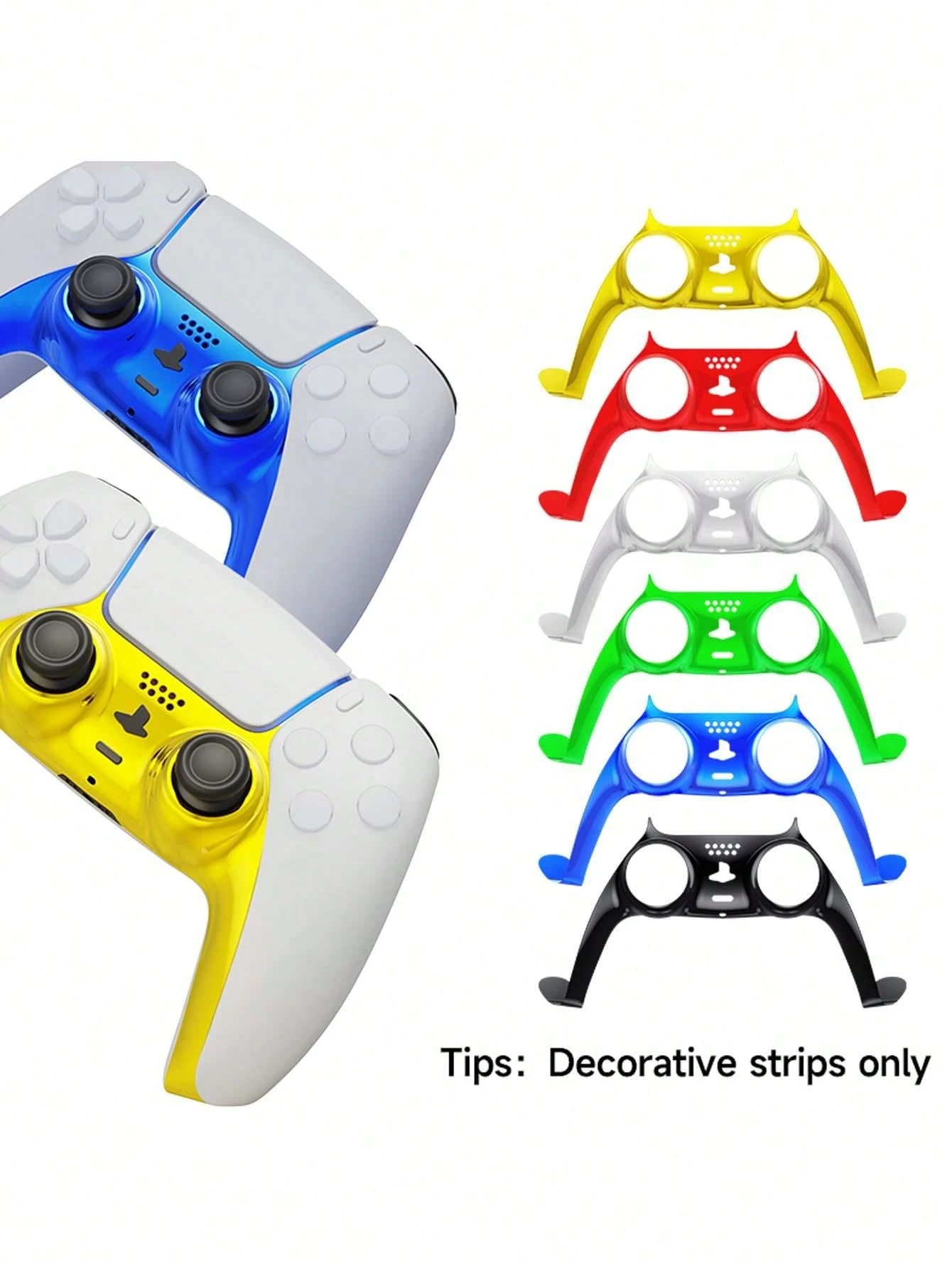 1 Pieza Cubierta protectora para control de juego PS5, placa frontal ...
