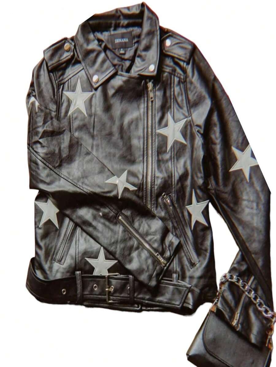 ZENANA Women's Altered State Faux Leather Motto Jacket | SHEIN USA