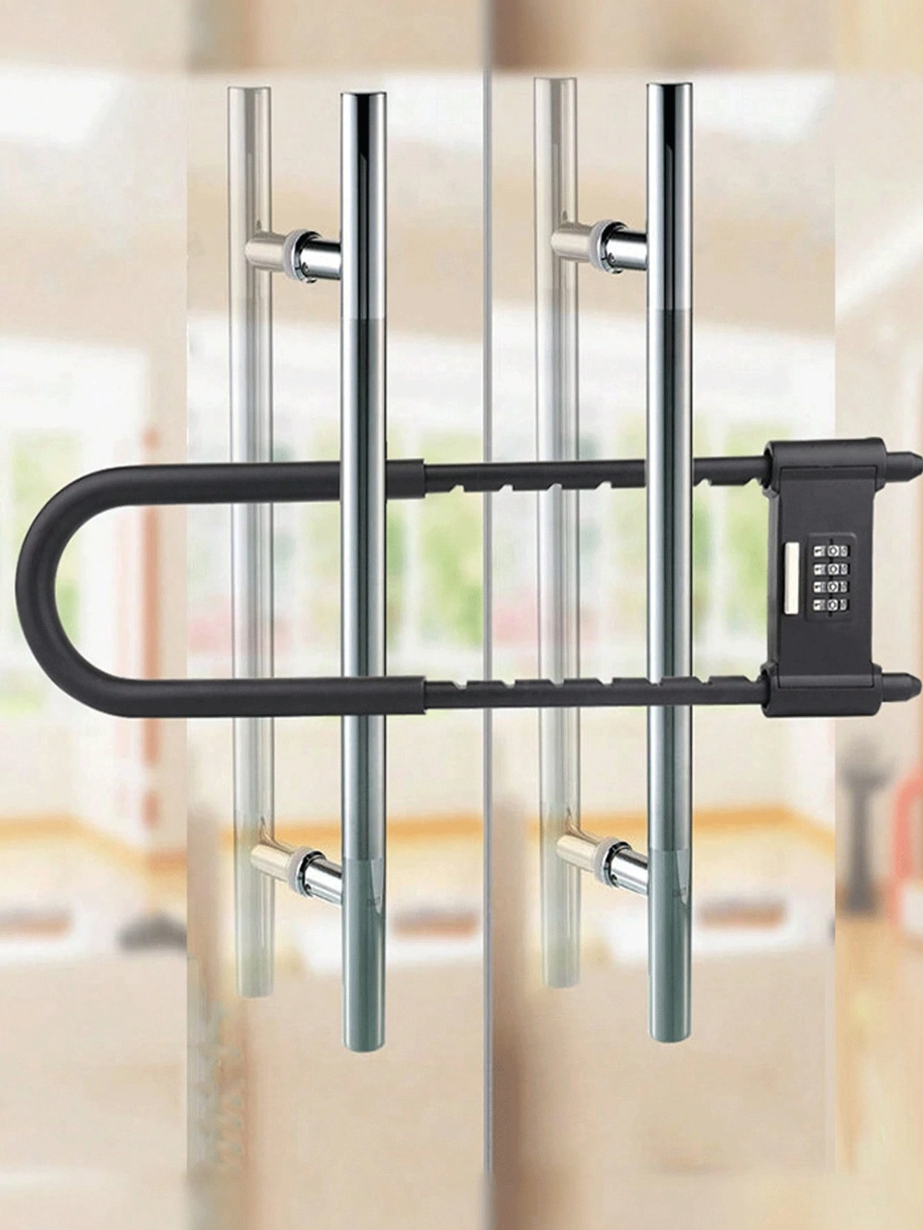 4-Pack Combination Padlock, Heavy Duty Anti-Theft Adjustable U-Lock ...