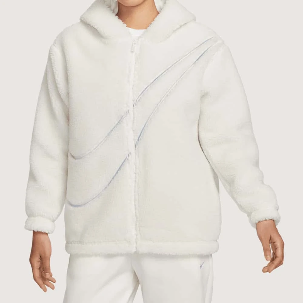 Nike Lunar New Year Collection SPORTSWEAR Logo Hooded Zip-Up Faux ...
