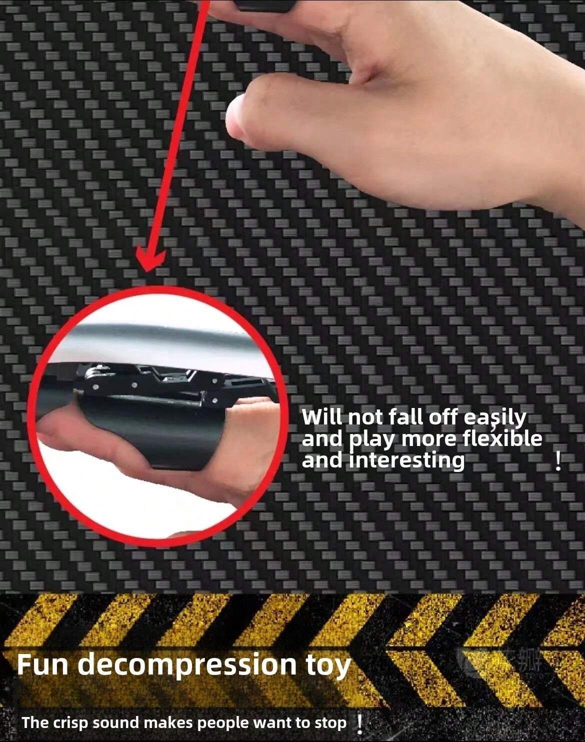 Mechanical Finger Fidget Toy, Retractable Wolf Claw Multi-Function ...