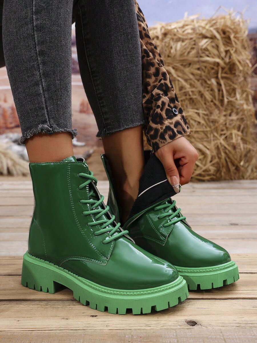 Botas Plus Size Fashion Versáteis Forradas Térmicas Slip On | SHEIN PT