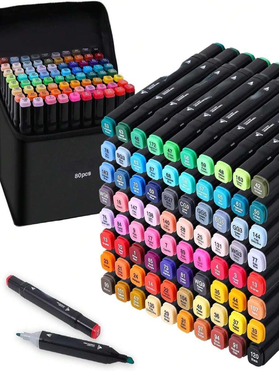 Marker 80 Colors Graphic Marker Pen Art Sketch Twin Marker Pen ...