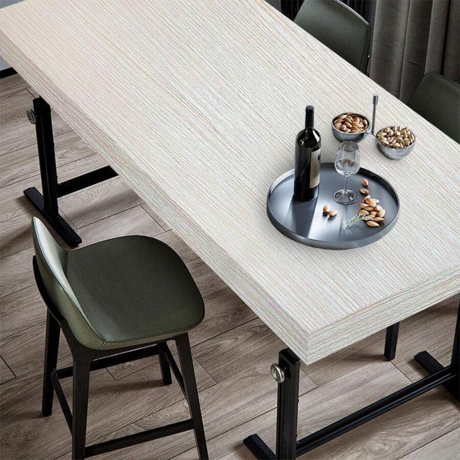 Waterproof & Moisture-Proof White Wood Grain Contact Paper, Self ...