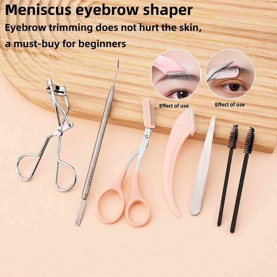 Eyebrow Grooming Kit - Includes Eyebrow Razor, Tweezers, Eyebrow Brush ...