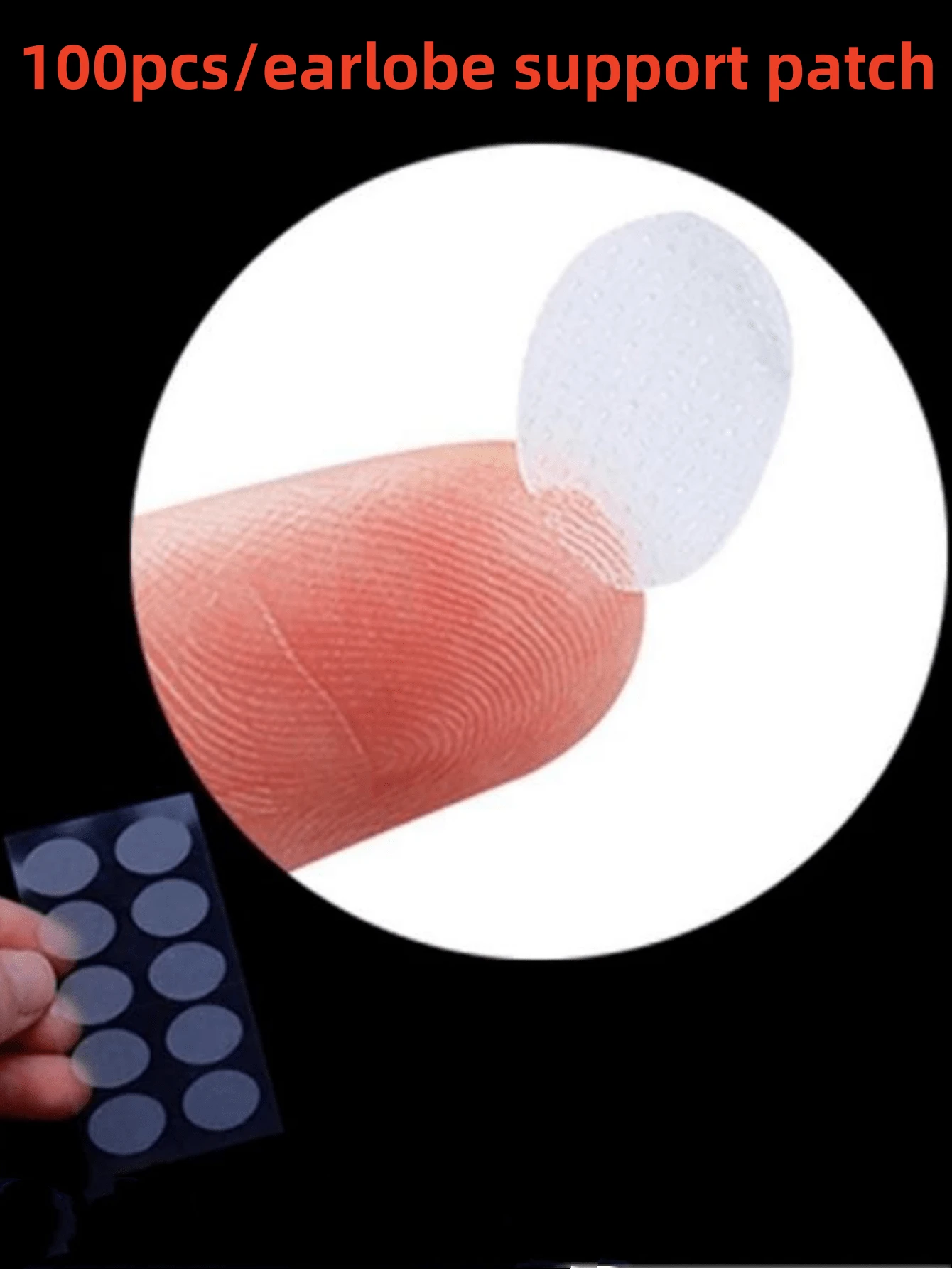 100 Pcs, Ear Patches Are Ideal For Elongated Earlobes And Relieve ...