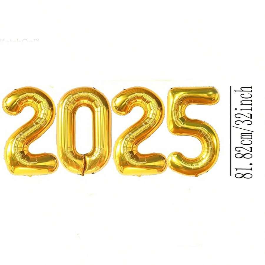 32 Inch 2025 Balloons Set For New Year Party Supplies, Happy New Year ...