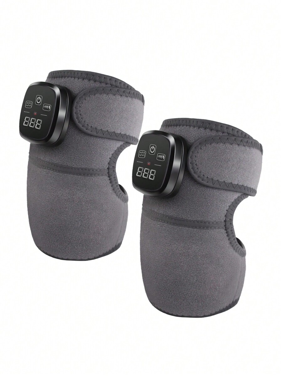 2 Pack Rechargeable Smart Knee Massager Device, Electric Heating Multi ...
