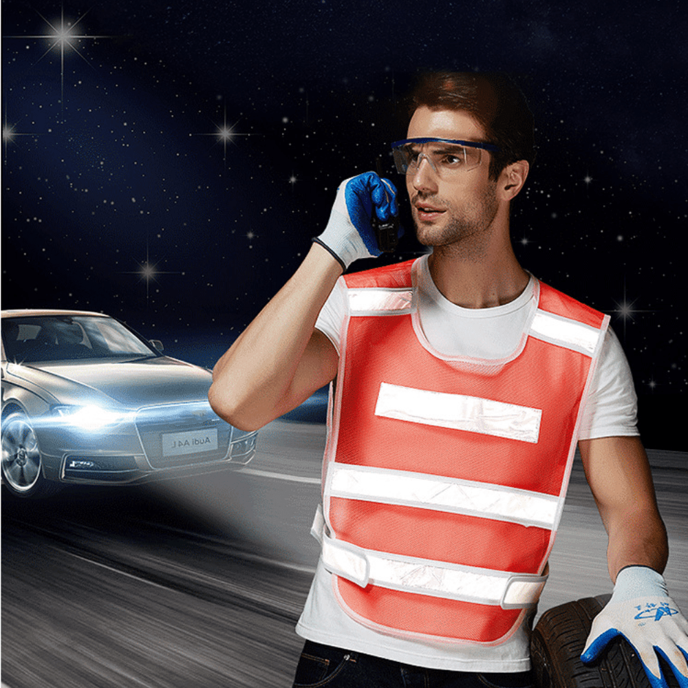 Fishing Net Lattice Reflective Vest, Reflective Vest, Vest, Mesh ...