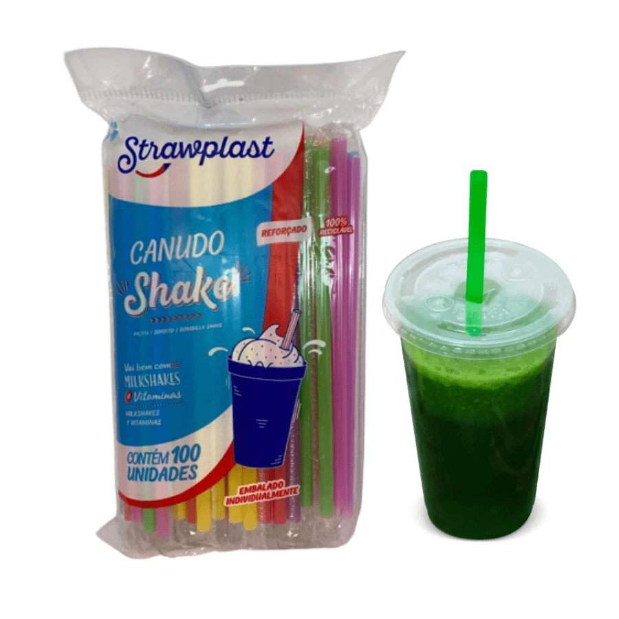 Colorful Jumbo Straw Kit 8mm For Milkshakes And Vitamins Pack Of 100 ...