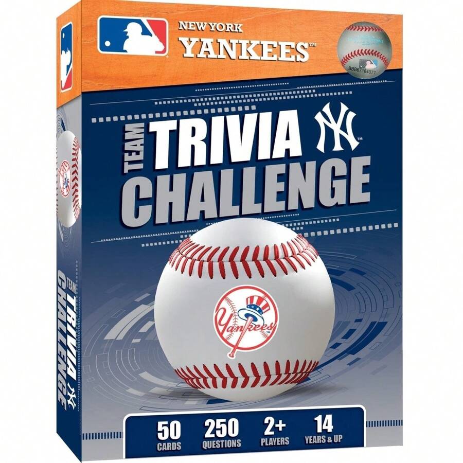 Masterpieces York Yankees Trivia Challenge Game 50 Cards Ages 12 And Up ...
