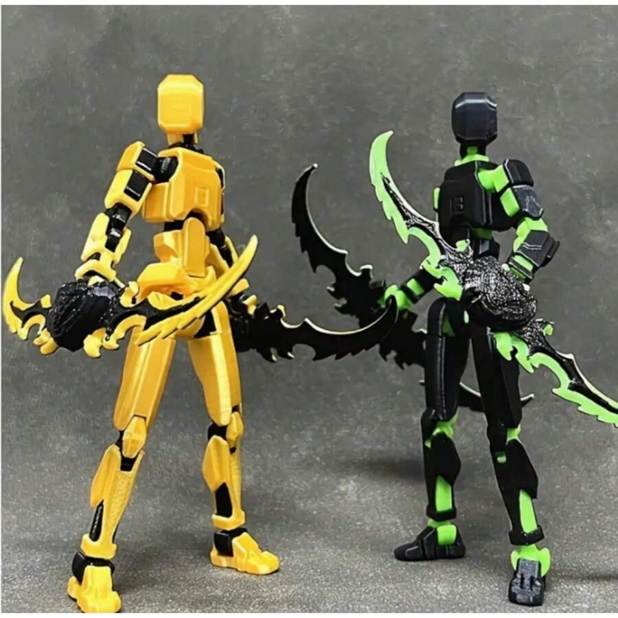 Titan 13 Action Figure Set - Complete T13 Robot Dolls, 3D Printed ...