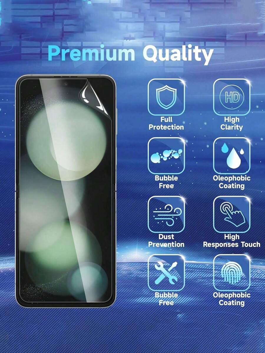 [2 In 1] 1 Pc Privacy 1 Pc High Clear Full Cover Soft Hydrogel Film