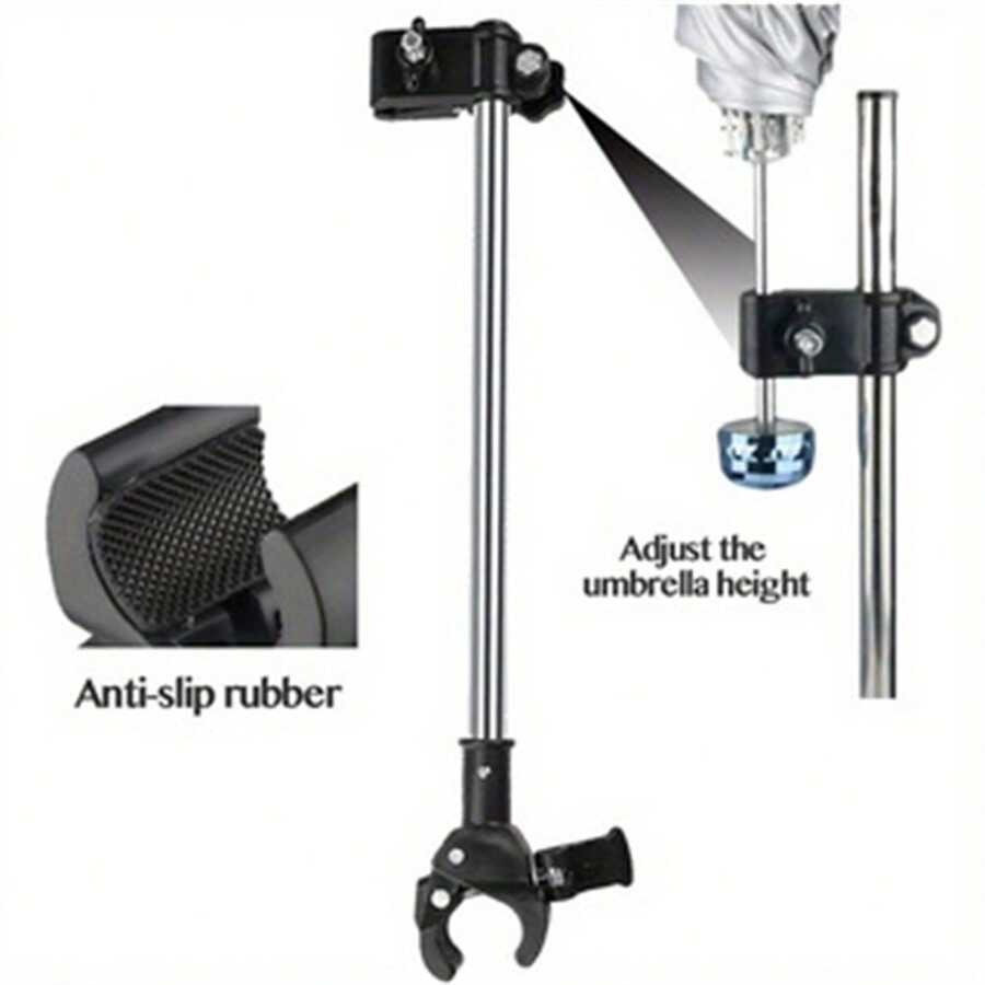 1pc Adjustable Umbrella Stand Holder Clamp, No Wrench Needed, Fits ...