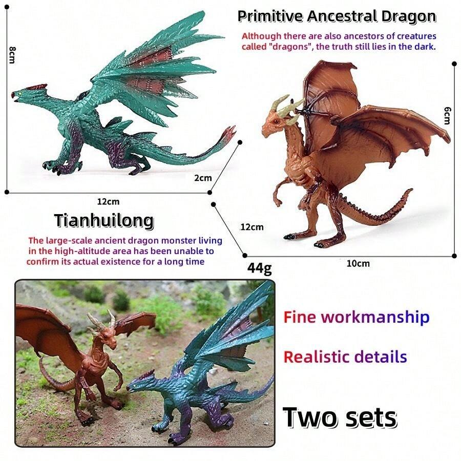 Realistic PVC Mythical Dragon Figurine Statue Toys, Western Mythology ...