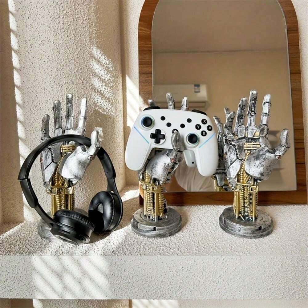 Cyberpunk 3D Printed Game Controller Holder - Multi-Functional Desktop ...