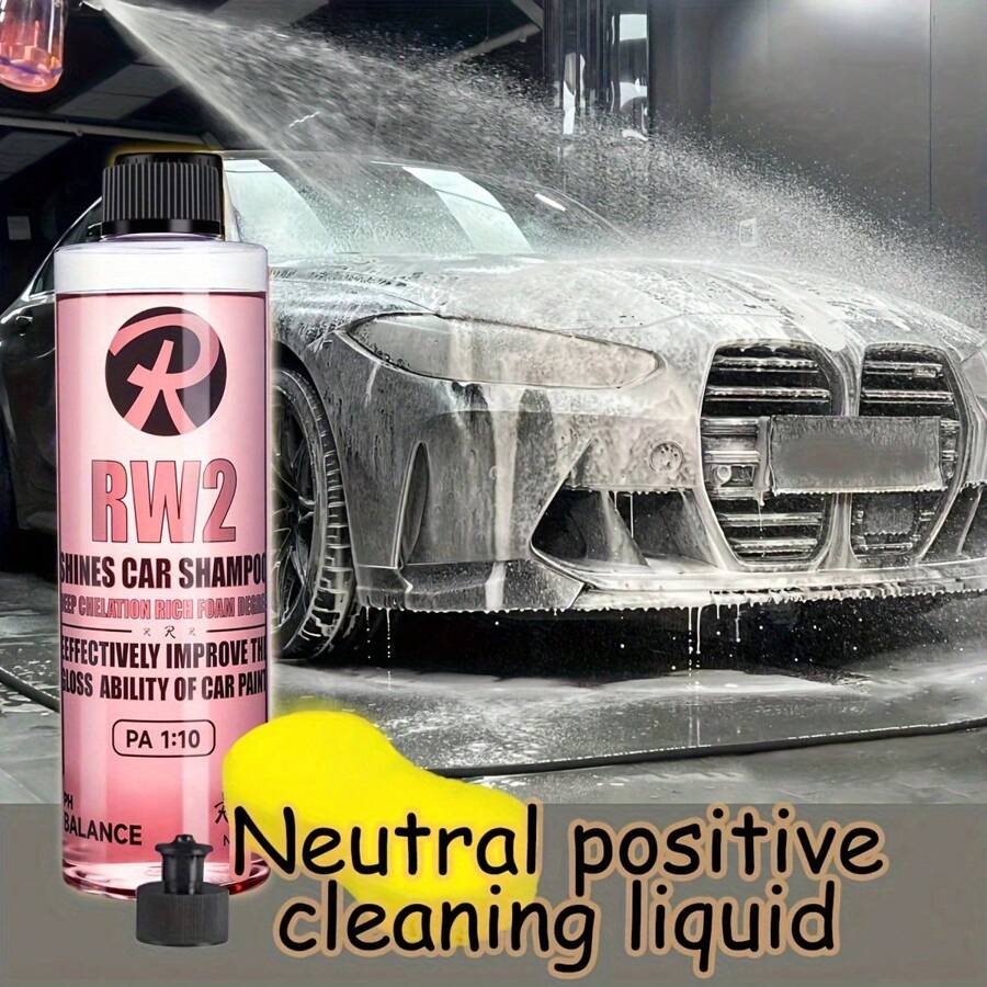 High Foam Car Wash Soap 2000ml (67.6 Oz) 4 Pack, Grape Scent, Super ...