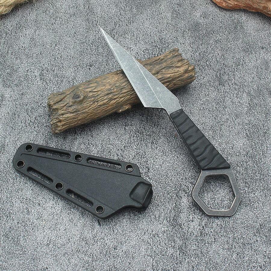 Neck Knife Mini Halter Knife EDC Portable Tactical Knife K Sheath ...