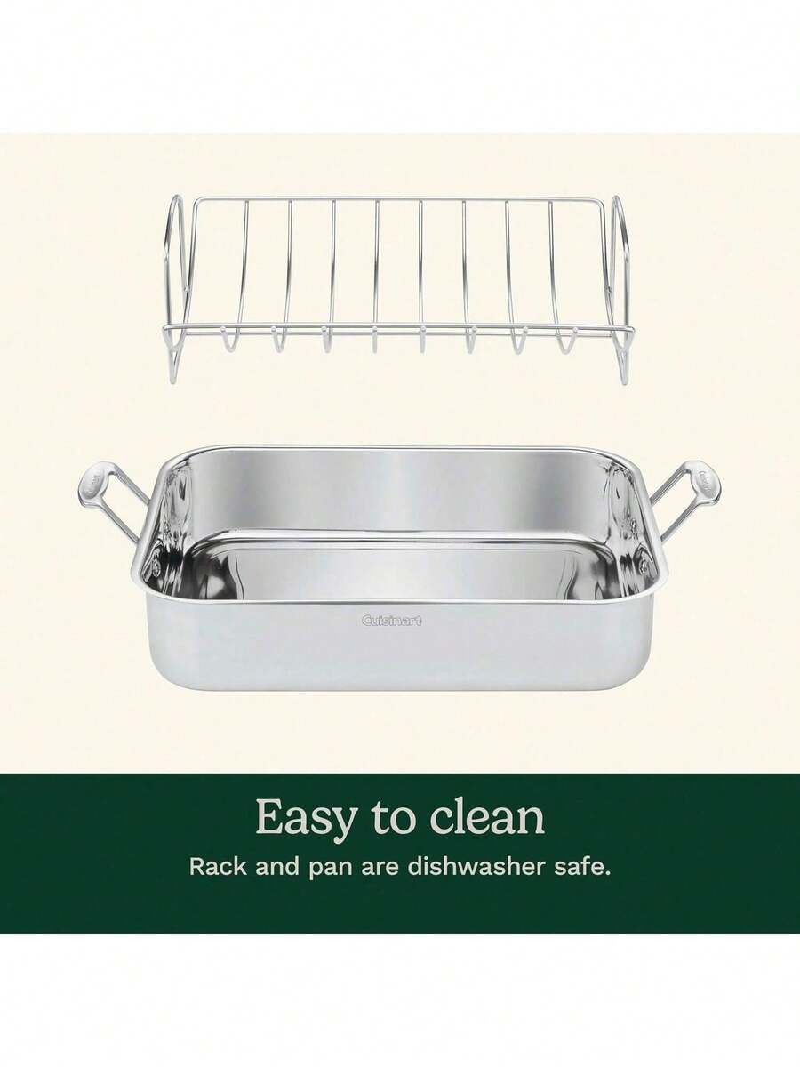 16-Inch Roaster, Chef's Classic Rectangular Roaster With Rack ...
