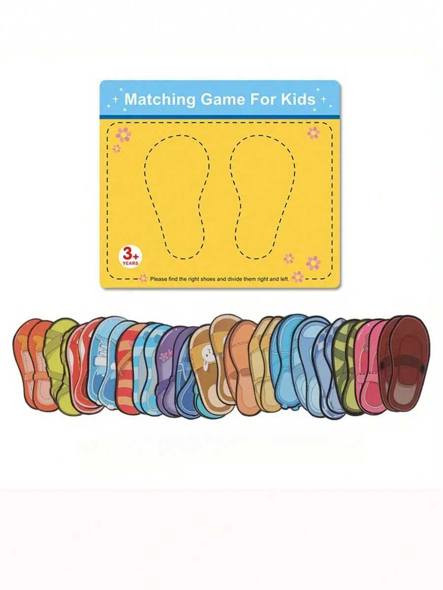 Kids Interactive Shoe Matching Game - Early Educational Toy For 3-6 ...