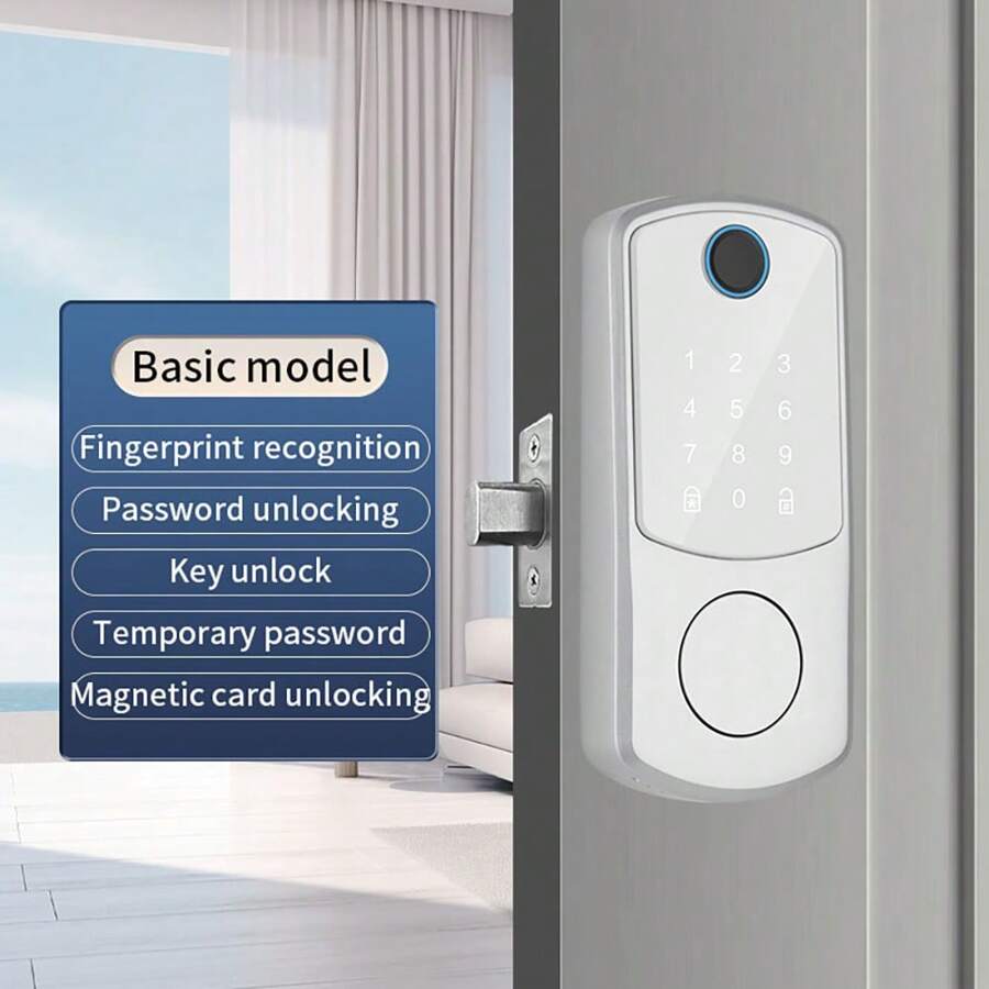 Fingerprint Lock Easy Installation No Drilling Electronic Door Lock ...