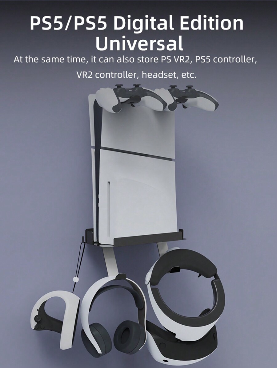 iplay Wall Mount Storage Rack Compatible With PS5 Slim Console - Game ...