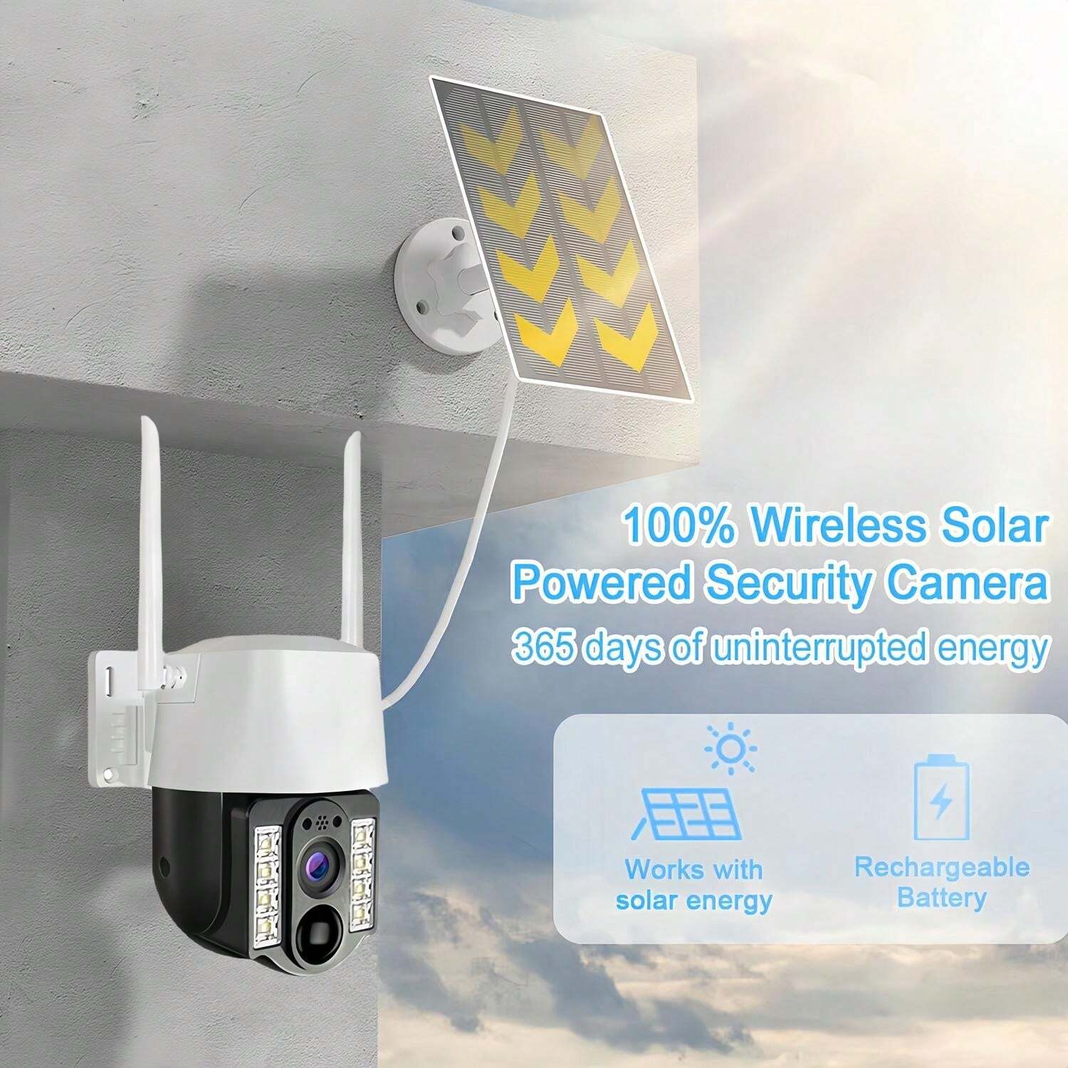 SWVW V380 Pro 2K 5MP 4G SIM Card IP Solar Powered Battery Camera 10X ...