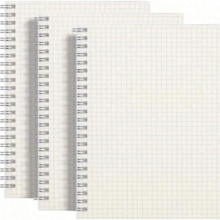 Graph Paper Notebook A5 B5 Graph Grid Spiral Notebook A5 B5 Graph Paper Notebook Spiral Graph Grid Paper Clear Plastic Hardcover Journal School Office Business Notebook A5 B5 Notebook Notebooks For Sc...