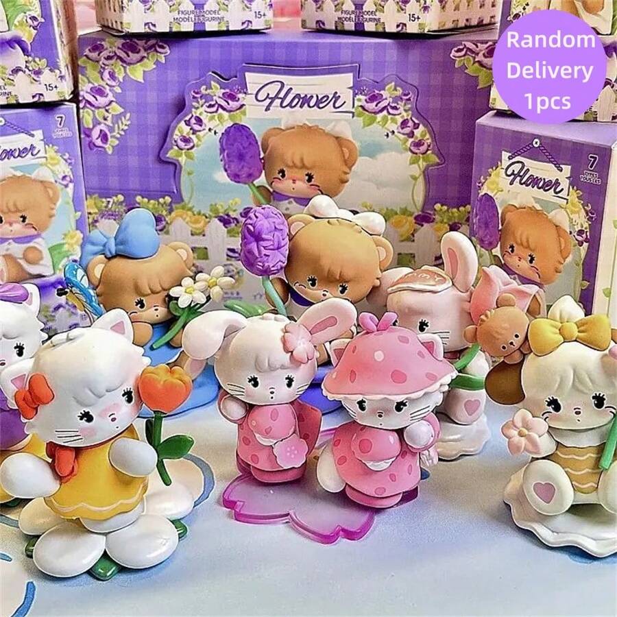 Miniso Mikko Flower Series Blind Box Figure Ornaments, Home Decoration ...