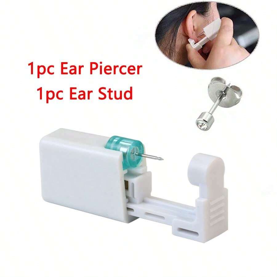 24pcs Disposable Ear Piercing Gun With Built-In Ear Studs-Asepsis Ear ...