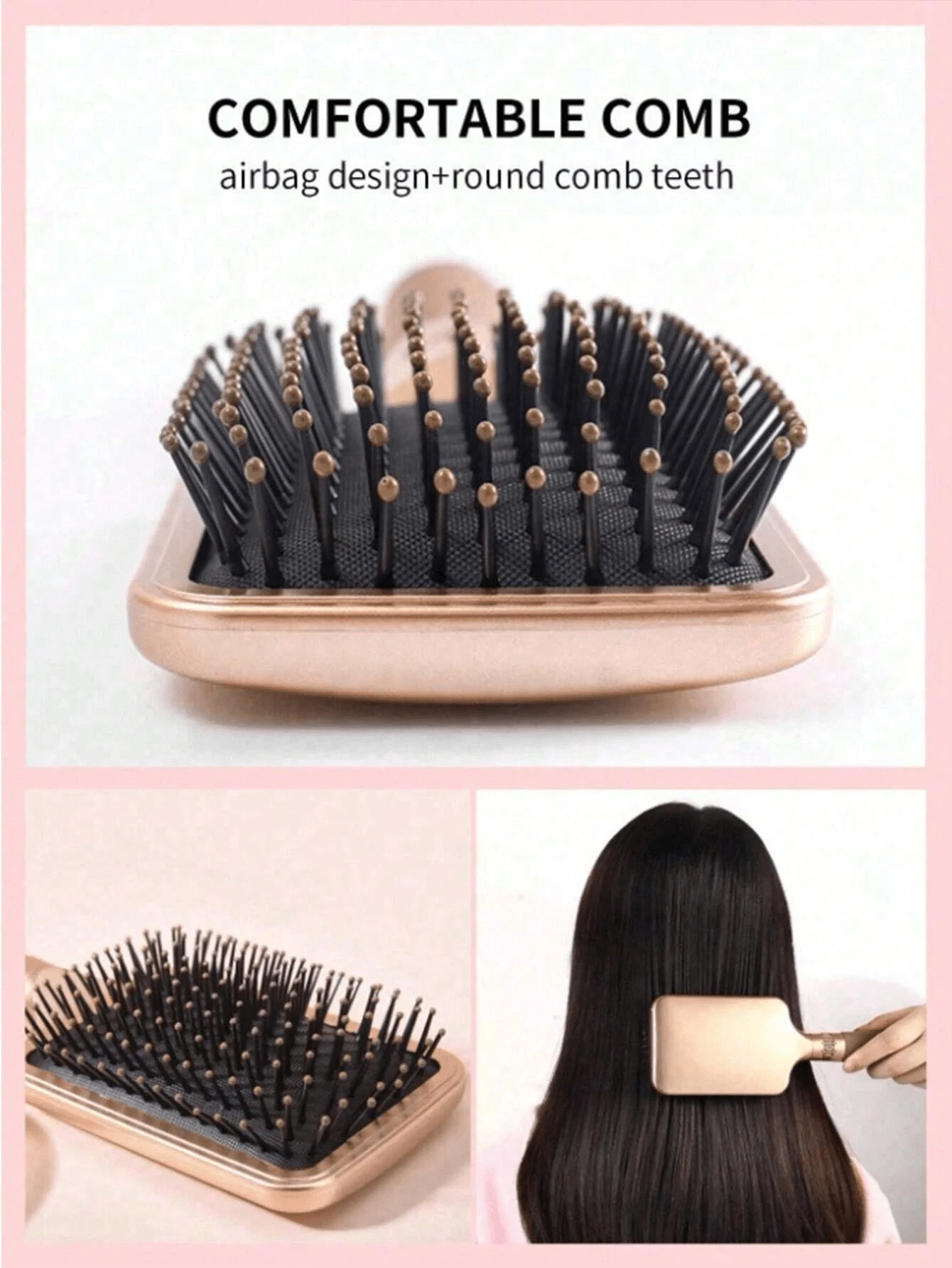 1/3/6pcs Hair Washing Headband, Air Cushion Comb, Pointed Tail Comb ...