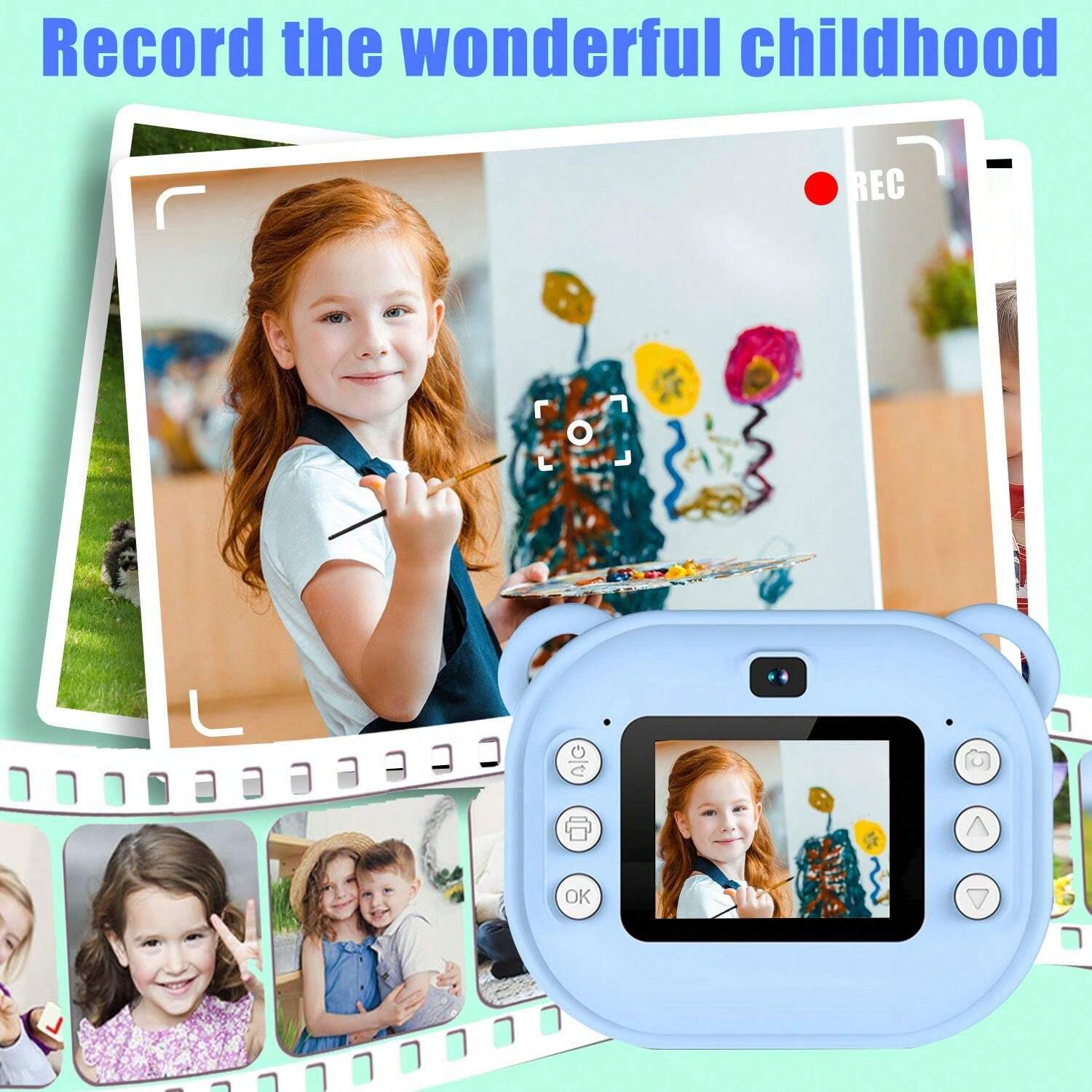 Kids Camera, Toy Camera For 3 4 5 6 7 8 9 10 11 12 Year Olds, Digital ...