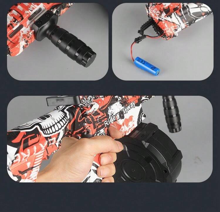 Colorful Skin Toy Gun M416 Hand Integrated Gel Ball Automatic Return ...