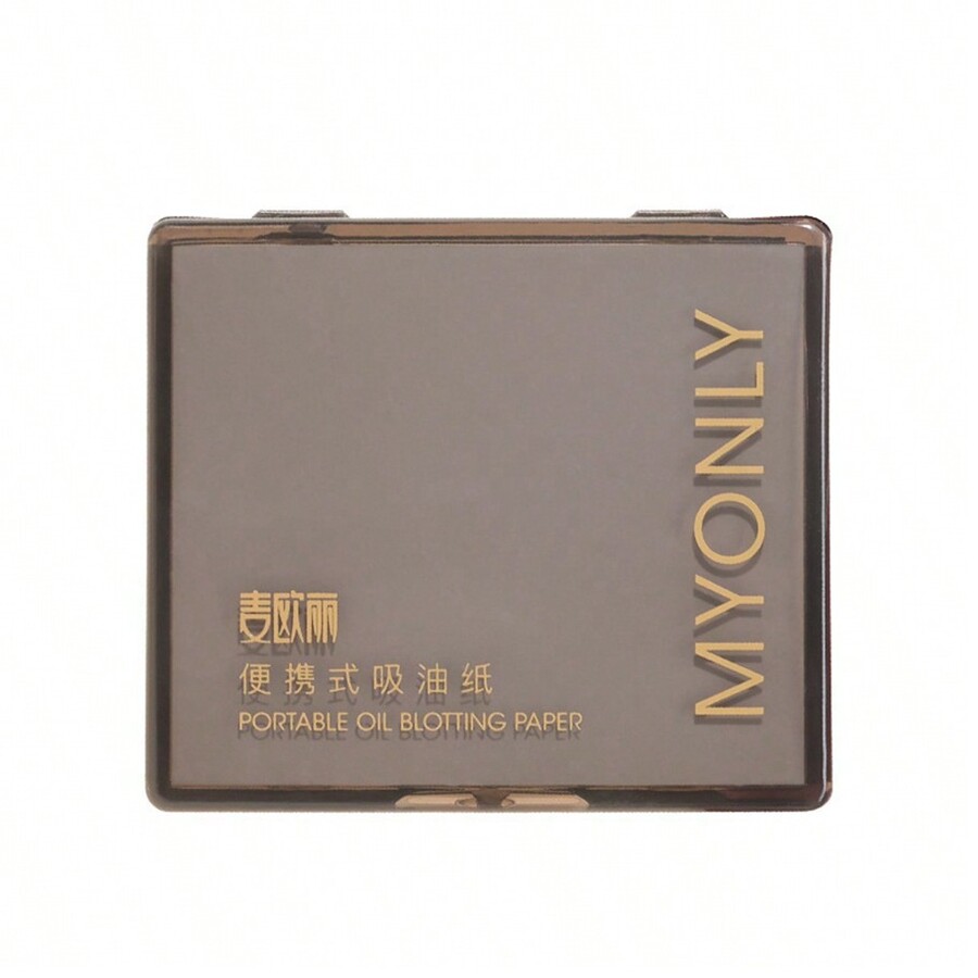 Portable Face Blotting Papers With Powder Puff & Mirror Box, Convenient ...