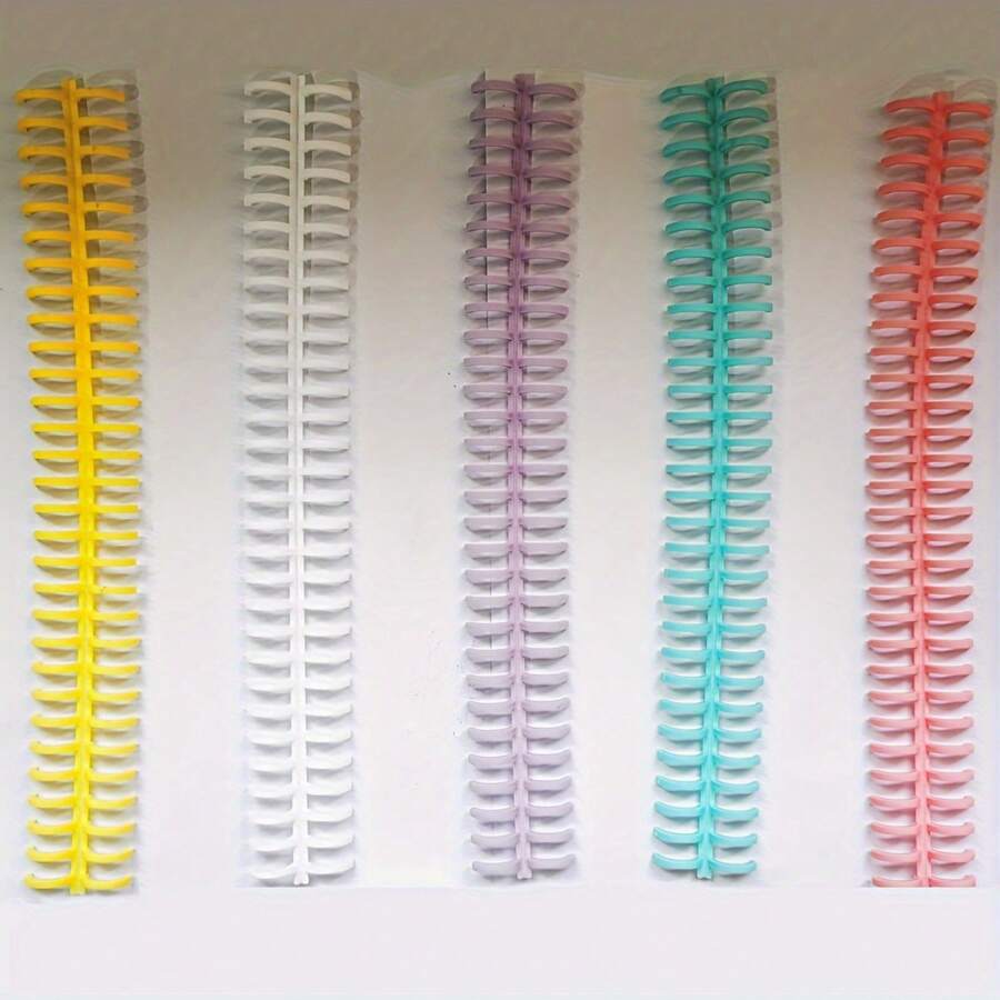 5pcs A4 Paper 30-Hole Plastic Loose-Leaf File Binding Rings, Detachable ...