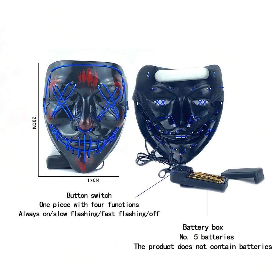 eyekan The 2024 New LED Flashing Mask Iluminates Your Haloween ...